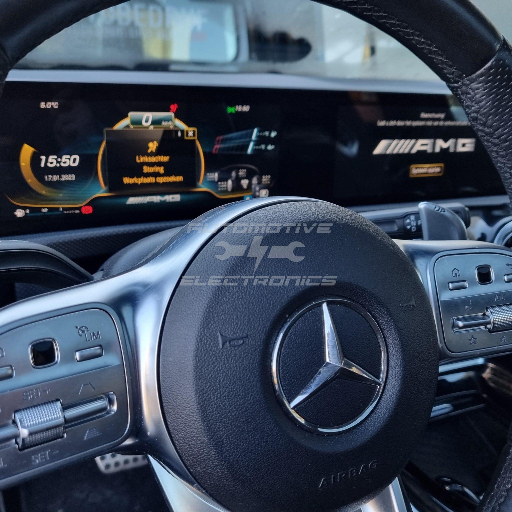 MERCEDES CRASH DATA VERWIJDEREN (START MOTOR WORD NIET AANGESTUURD ...